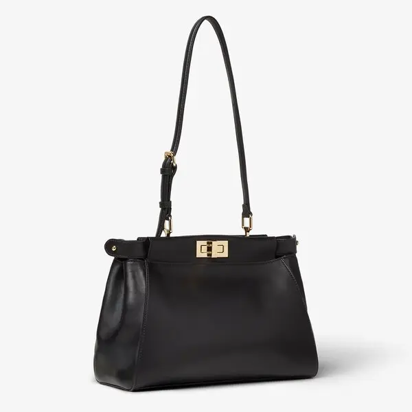 Fendi My Peekaboo Small Black Leather Bag